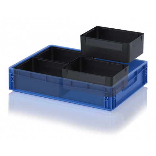 Insertable bins for Euro containers 600 x 400 mm - EK 4/100